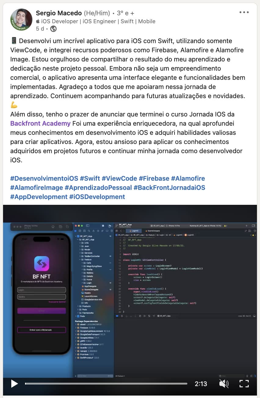 BackFront Plus - Curso Completo de Desenvolvimento Mobile | Swift e Kotlin